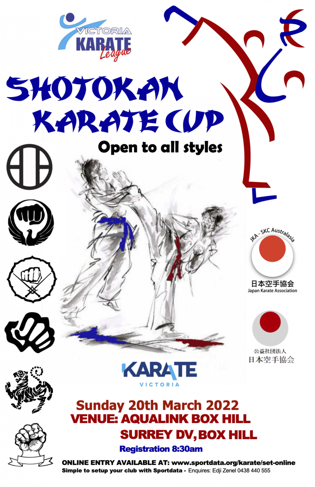 Flyer Shotokan Karate Cup 2022 – Karate Victoria